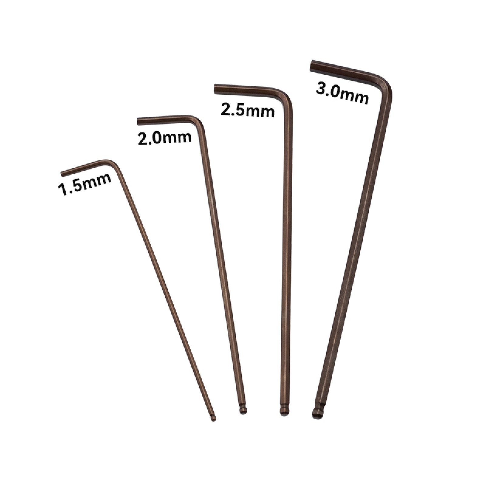 Rjx 4pcs L Shaped Hex Key Wrench 1 5 2 0 2 5 3 0mm Hexagon Ball Head